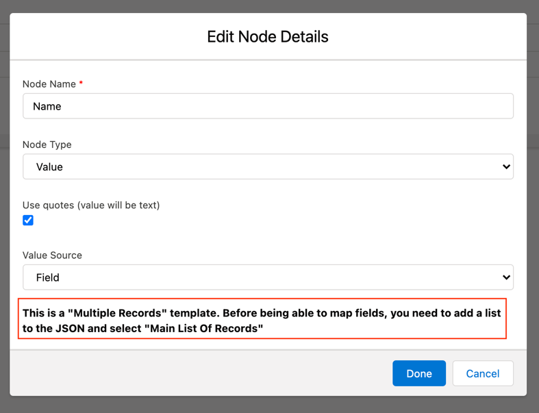 Step 3: Callout Template Request Body (JSON Format)