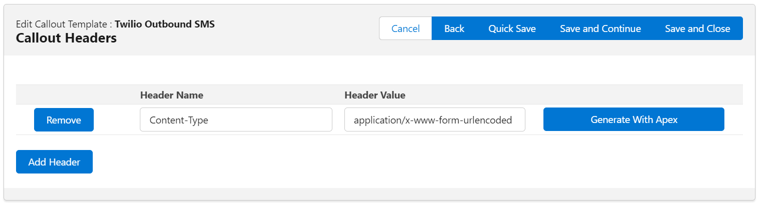 Salesforce Flow Integration to Send SMS via Twilio API