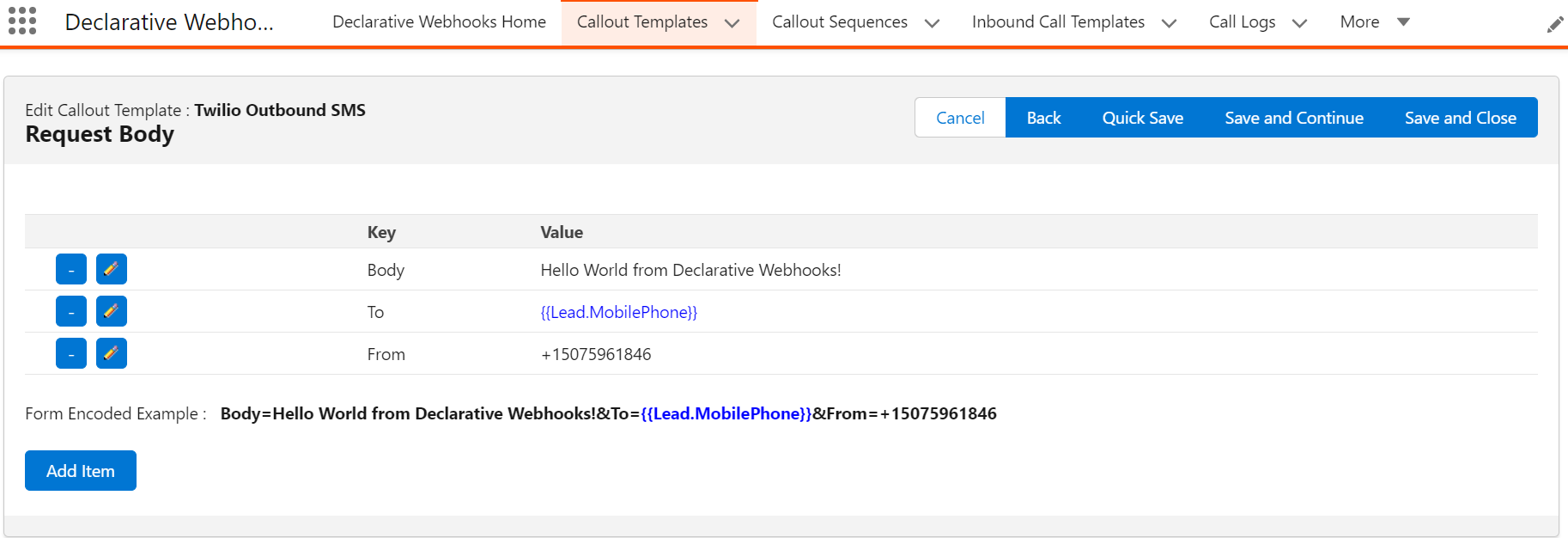 Salesforce Flow Integration to Send SMS via Twilio API