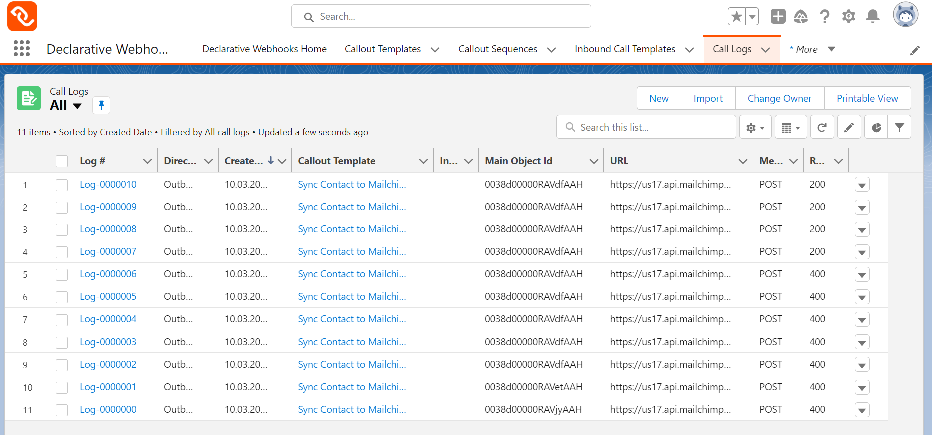 Outbound Message with REST API and JSON in Salesforce