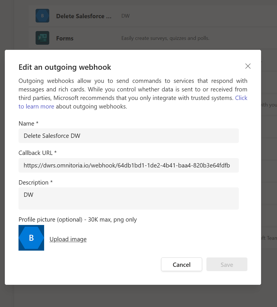 Integrating Microsoft Teams and Salesforce with Webhooks