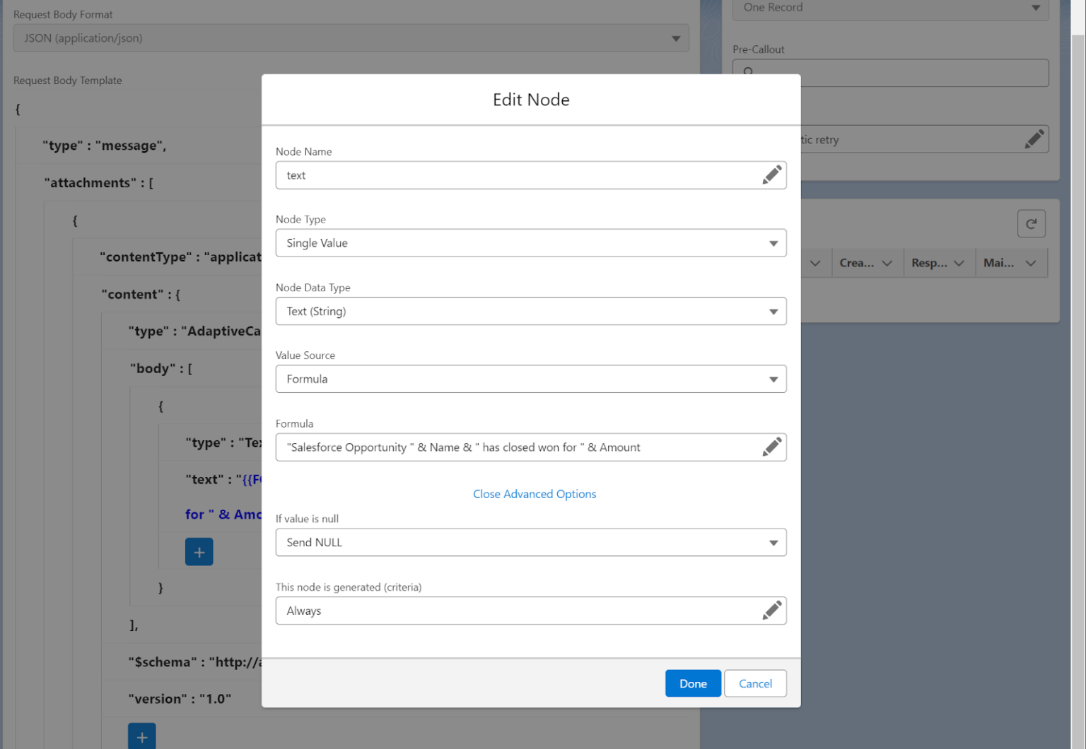 Integrating Microsoft Teams and Salesforce with Webhooks